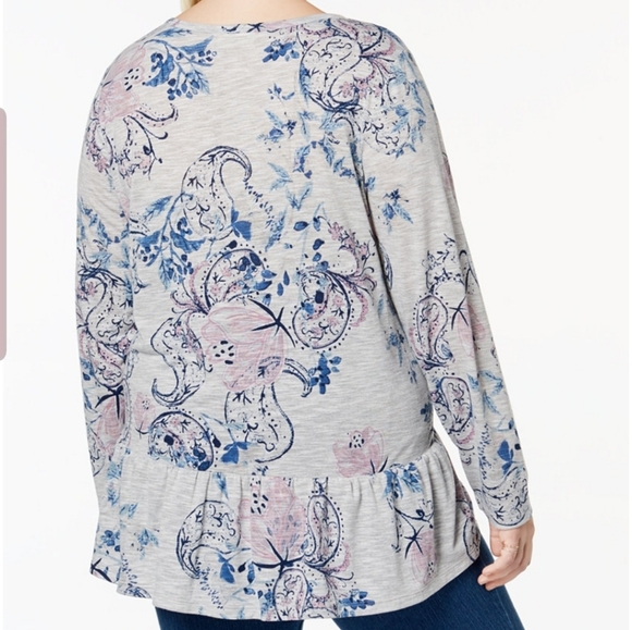 Style & Co. | Tops | New Style Co Plus Size X 2x Printed Top Blouse ...